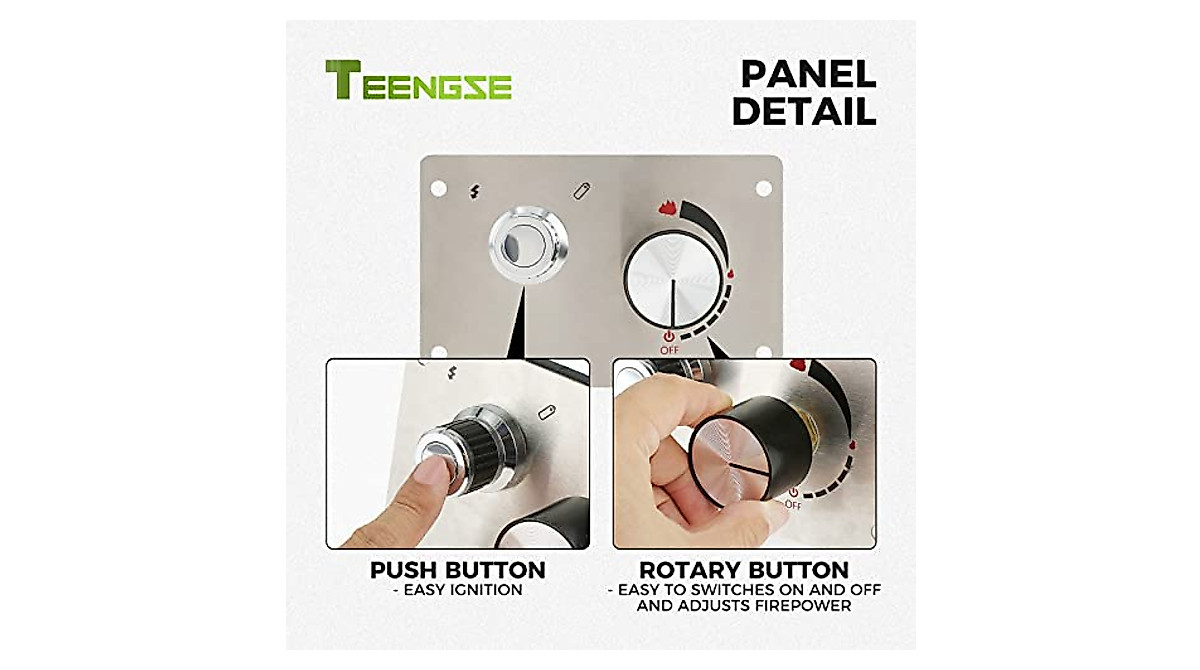 TEENGSE Fire Pit Ignition Kit - Flame Fail Safe Valve