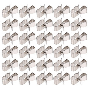 Trailer Frame Wire Clamp 30pcs Stainless Steel Cable Clips Wiring Frame Clip PV Module Wire Management for Solar Solar Power Cable Clip