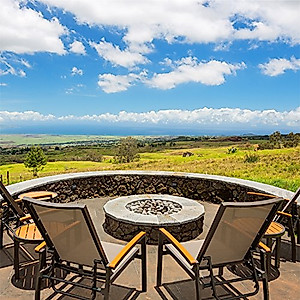 Red 2 Inch - 4 Inch Fire Rock | Fireproof and Heatproof Round Pebbles for Indoor or Outdoor Gas Fire Pits and Fireplaces - Natural, Hand-Picked Stones | 10 Pounds