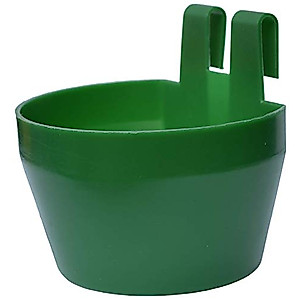 Supa Poultry Cage Cups / Galley Cups / Aviary Cups, Pack of 12, Suitable for Both Food, Grit Or Water, Includes Integral Hook So The Cups Can Be Hung from The Cage Mesh, Made in The UK