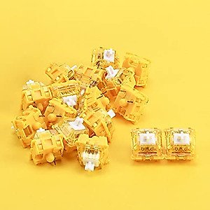 YUNZII Ajazz Diced Fruit Switch, 3 Pins for DIY MX Mechanical Keyboard, 45 pcs (Ajazz Banana Switch)