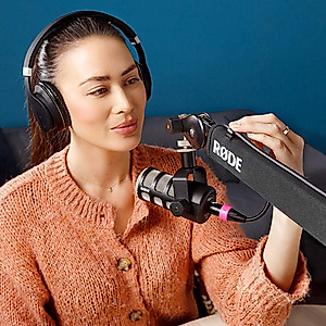 Rode PSA1+ Pro Studio Boom Arm for Podcasting and Streaming with Professional Grade XLR Cable and StreamEye Polishing Cloth