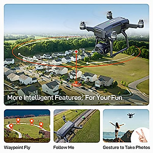 Bwine F7GB2 Drones with Camera for Adults 4K for Night Version, 9800ft Transmission range, 3-Axis Gimbal, 2 Batteries 50 Min Flight Time, GPS Auto Return, Follow Me, Waypoints, Level 6 Wind Resistance