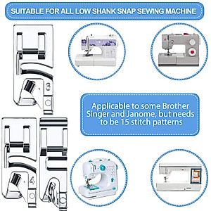 Boao Narrow Rolled Hem Sewing Machine Presser Foot Set Suitable for Household Multi-Function Sewing Machines 3 mm, 4 mm and 6 mm (3)