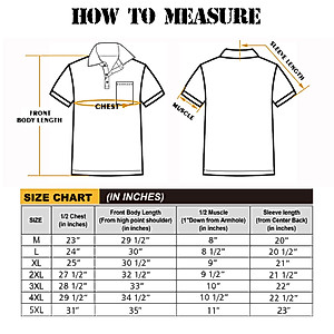 TIHEEN Men's Short Sleeve Moisture Wicking Performance Golf Polo Shirts with Pocket(XL,Grey)