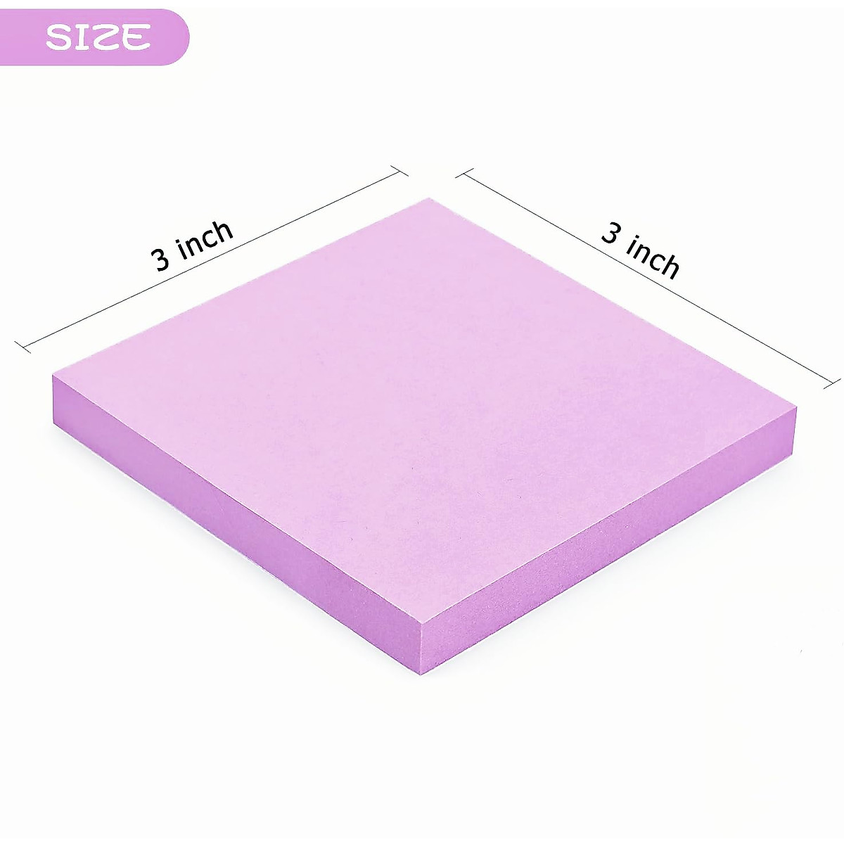 Early Buy Sticky Notes 3x3 Self-Stick Notes 6 Pads, 6 Pastel Color, 100 Sheets/Pad
