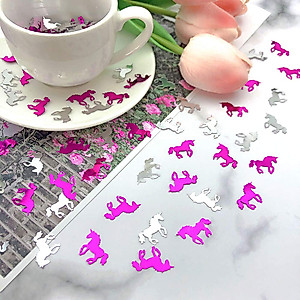 Birthday Confetti Unicorn Party Table Decorations Table Confetti Metallic Foil Unicorn Party Wedding Birthday Baby Shower Bridal Shower Festival Theme Party Decorations Supplies