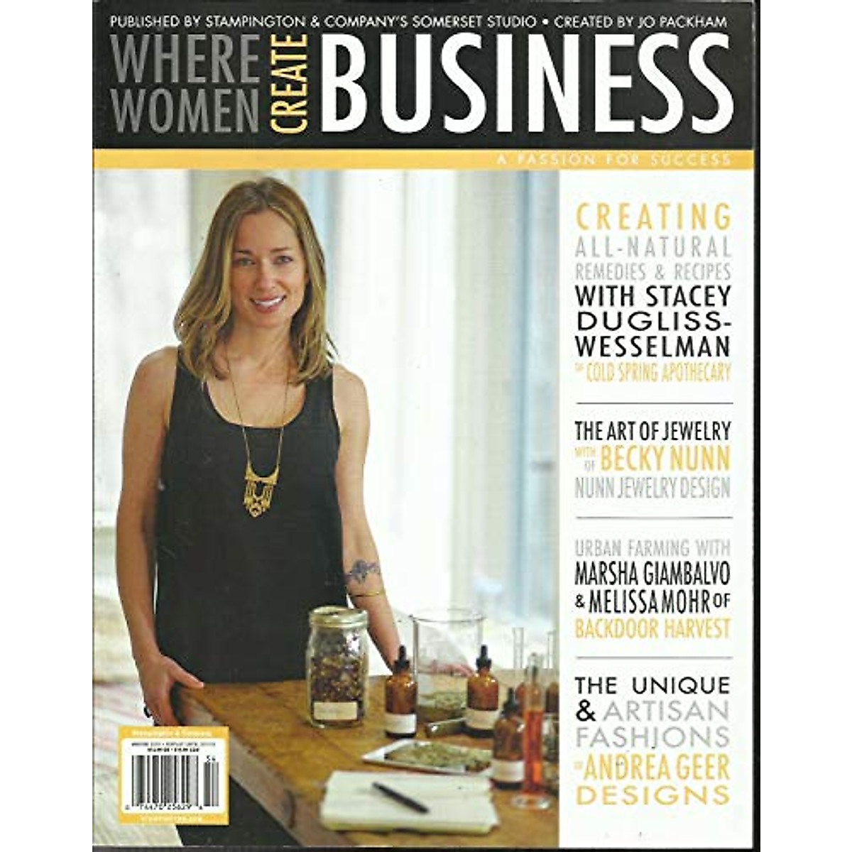 WHERE WOMEN CREATE BUSINESS MAGAZINE, A PASSION FOR SUCCESS WINTER, 2015