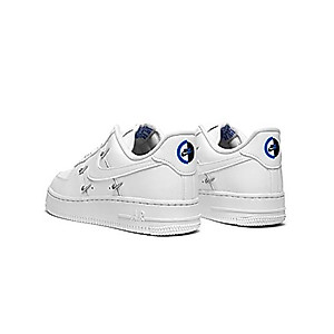 Nike Women's Air Force 1 '07 Shoes, White/Hyper Royal/Black/White, 7.5