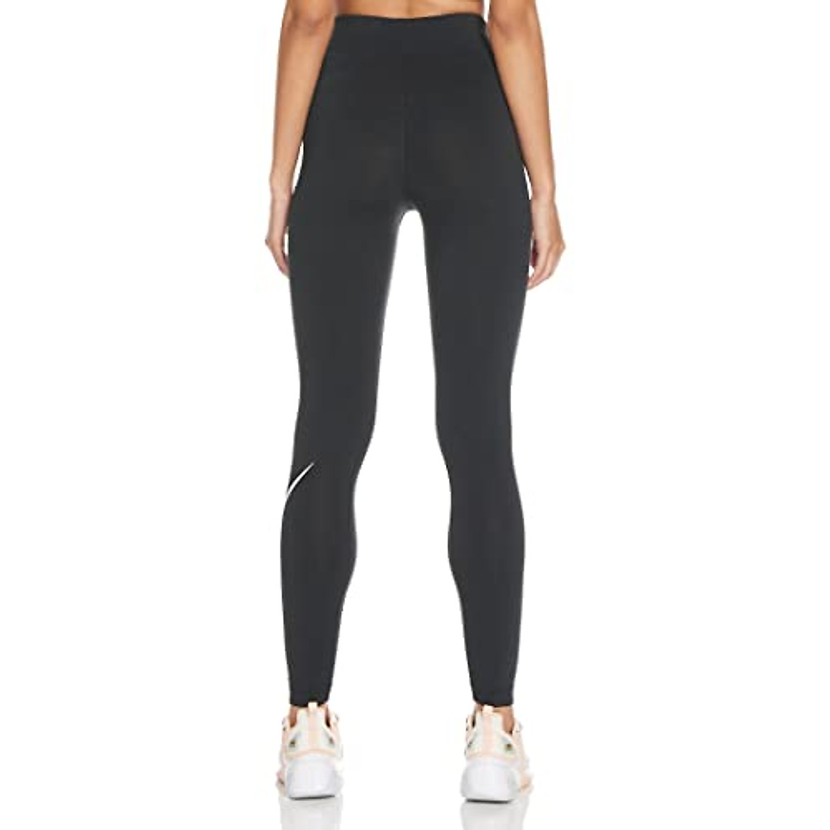 Nike Sportswear Essential Women's High-Waisted Leggings (Medium, Black/White)