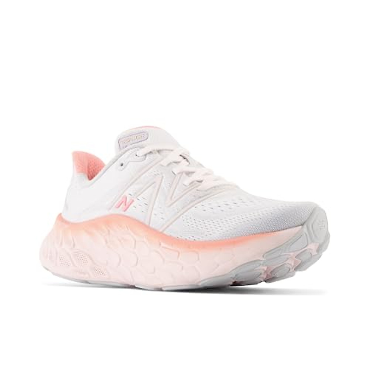 New Balance Women's WMORV4 Running Shoe, Quartz Grey/Washed Pink/Grapefruit, 8.5