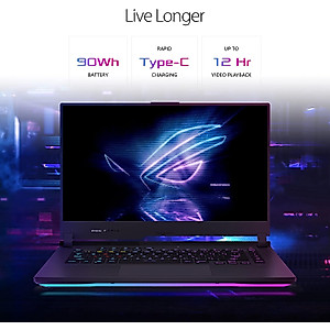 ASUS ROG Strix G15 15.6" FHD Gaming Laptop, NVIDIA GeForce RTX 3060, AMD Ryzen 7 4800H Processor, 32GB RAM 1TB SSD, Backlit Chiclet Keyboard 4-Zone RGB, Windows 11 Home, Gray