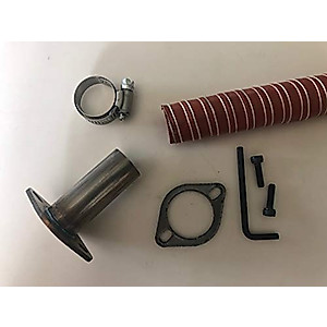 GenExhaust for Honda EU6500iS/EU7000iS Generator 1" Silicone tubing Exhaust Extension 3 Foot Length.