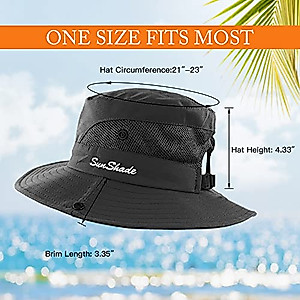 Sun Hats for Women Beach Hat Womens Sun Hat Ponytail Hat Sun Hat with Ponytail Hole for Women Black