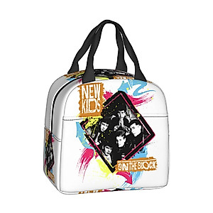 New-Kids On The-Block Portable Lunch Bag Thermal Insulation Tote Bag