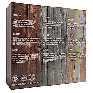 Beard Oil Conditioner 3 Pack - All Natural Variety Set 2 - Bay Rum, Unscented and Sandalwood Oil - Conditioning and Moisturizing for a Healthy Beard Viking Revolution