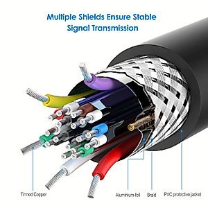 Poyiccot Displayport Extension Cable, 90 Degree Displayport Extender Up Angle Displayport Male to Female DP to DP Extension Adapter Cable Gold Plated 30 CM/12inch