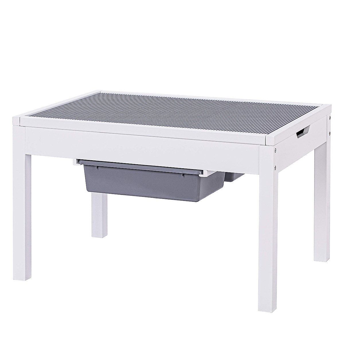 UTEX 2-in-1 Kid Activity Table with Storage for Older Kids, Large Play Table for Kids,Boys,Girls, White