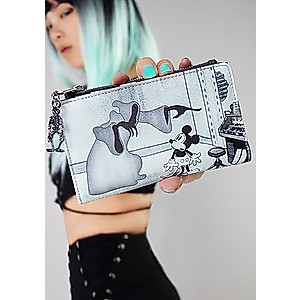 Loungefly X LASR Exclusive Disney The Haunted House Mickey Flap Wallet - Cute Wallets Fashion Cosplay Disneybound