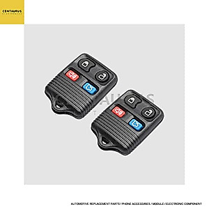 CENTAURUS Key Fob Case (Set of 2) Replace CWTWB1U212 CWTWB1U331 GQ43VT11T CWTWB1U345 Replacement for- keyless Entry Remote 4 Button(Just only Case)