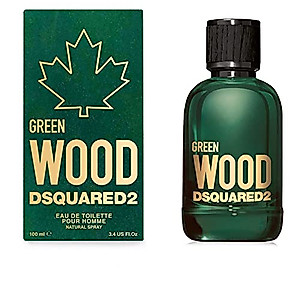 DSQUARED2 Green Wood For Men Eau de Toilette Spray, 3.4 Ounce