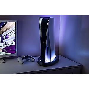 Venom Console Docking Station for the PS5 - RGB LED Light - PS5 Vertical Holder Stand Accessory - Black