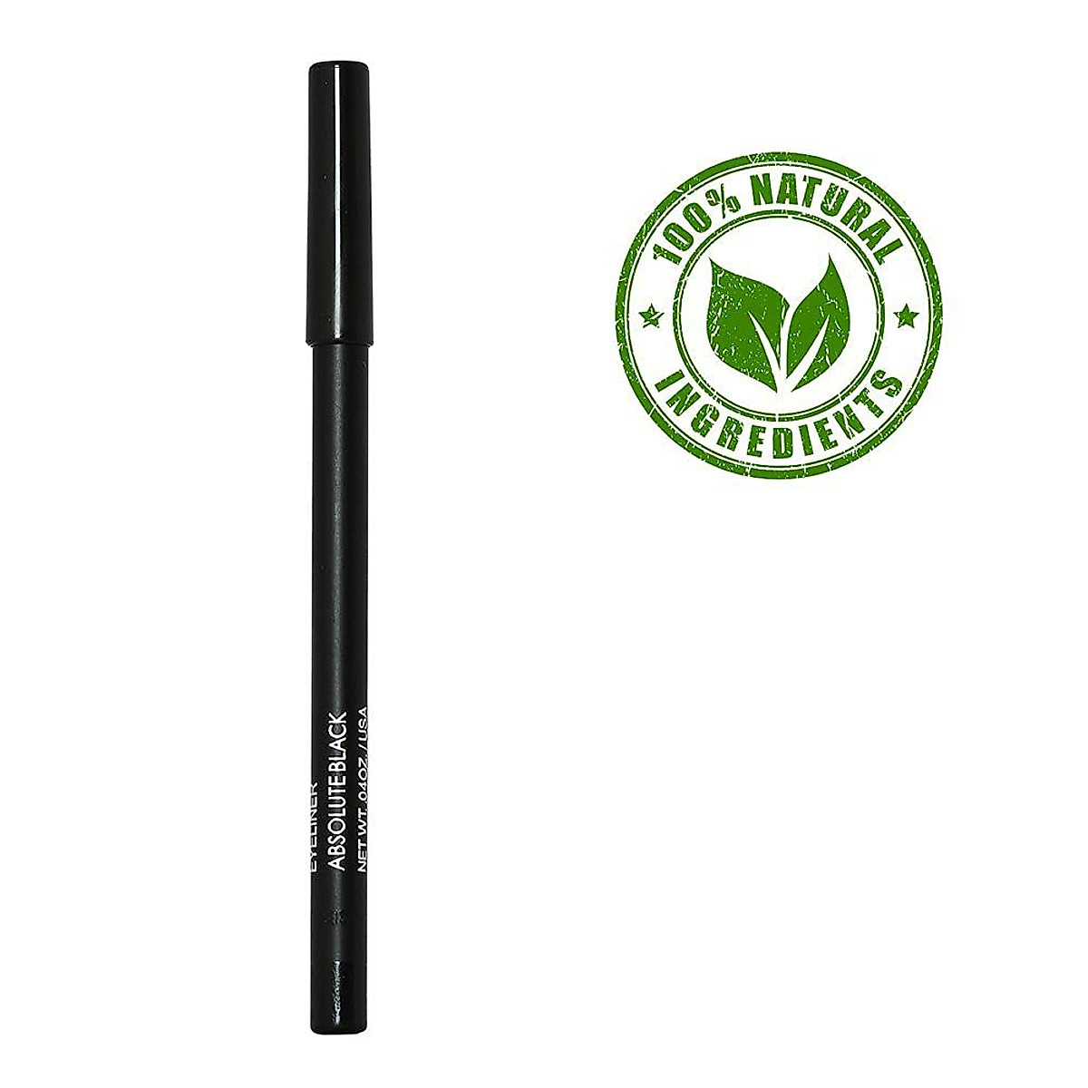 Shimarz Black Eyeliner Pencil for Women with Sensitive Eyes, Hypoallergenic, Smudgeproof Cats Eyes Results, 0.3 oz (Pack of 1)
