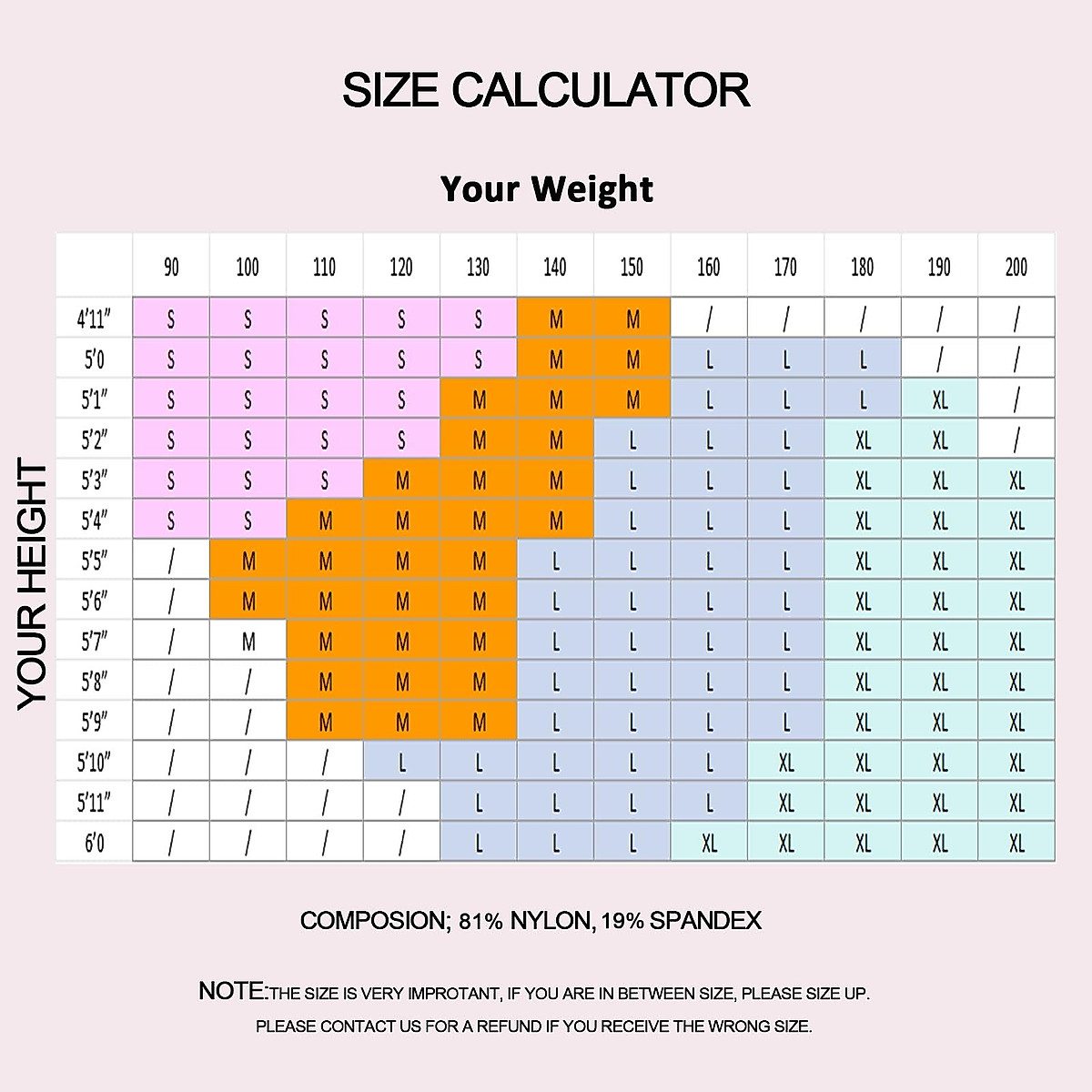 Weziarer 2 Pairs Women's Control Top Pantyhose - 20D Sheer Tights with Reinforced Toes-NUDE-M