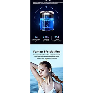 Wireless Touch Earbuds with Active Noise Cancellation New Version Bluetooth 5.2 Sport 3D Stereo Built-in Microphone, Immersive Premium Sound Long Distance Connection Headset Charging Case (BH315)