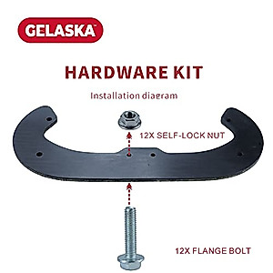 GELASKA 84-1980 Rotor Blade with 75-8780 Scraper 75-9010 Drive Belt and Hardware Kit Replaces 80-0660, 80-660, 75-9090 for Toro CCR Powerlite 38170, 38171, 38172, 38173, 38175, 38176 Snowthrowers