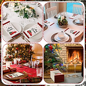 Geyoga 200 Pcs Guest Napkins 2 Ply Bathroom Paper Napkins Disposable Hand Towels for Christmas Xmas Thanksgiving Party Supplies Dinners Kitchen Decor(Christmas Truck)