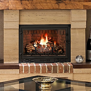 Stanbroil Set of 4 Gas Logs Decorative Ceramic Pine Cones for Indoor or Outdoor Fireplaces and Fire Pits