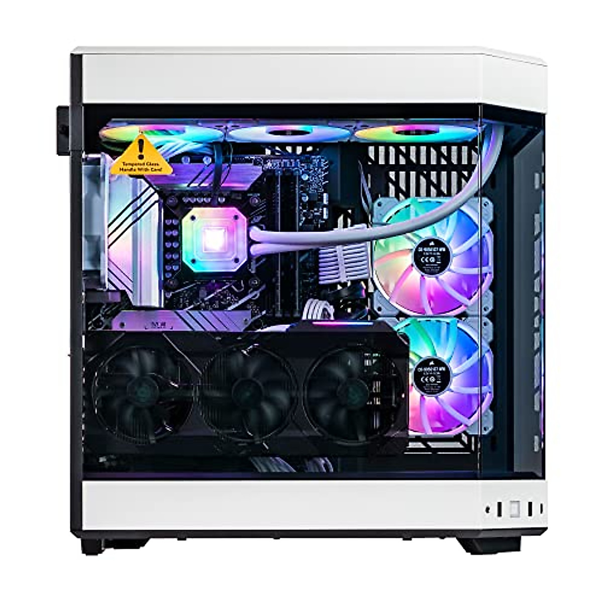 Velztorm Praetix Gaming Desktop PC (14th Gen Intel i9-14900K 2.40GHz, GeForce RTX 4090 24GB, 128GB DDR5, 2TB PCIe SSD + 6TB HDD (3.5), 360mm AIO, RGB Fans, 1000W PSU, WiFi 6, Win 10 Pro) VELZ0076
