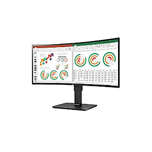 LG 34” TAA IPS QHD UltraWide Monitor (3440x1440) with 21:9 Aspect Ratio, HDR10, sRGB 99% Color Gamut, Dual Controller & MaxxAudio, Black (34BN770-B) (Renewed)