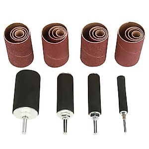Sanding Drum Kit, Wear Resistant 20pcs Drum Sander Kit, Spindle Sanding Drum Sander Tool Kit, Woodworking for Carpentry Home Improvement DIY