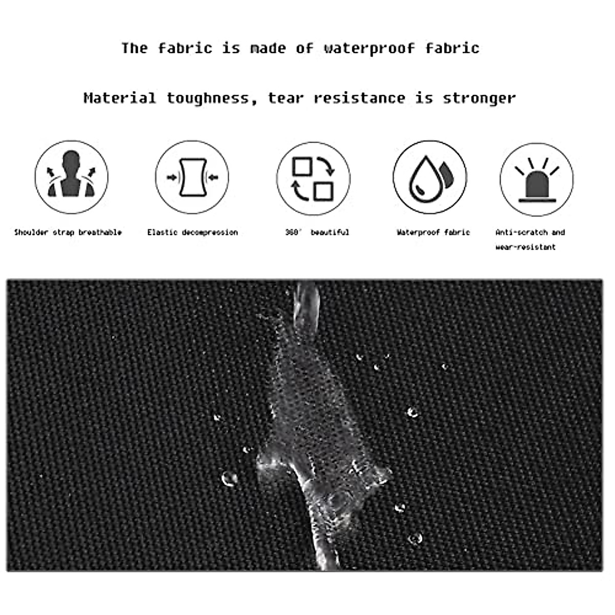 Casual Business Luminous Laptop Backpack USB Headphone Port University Student Men Women School Bag Outdoor Travel Bookbag (Ghost face)