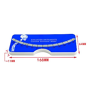 Scoliometer 0-30° Scoliosis Test Meter for Medical Evaluation Diagnosis of Back and Spine Scoliosis in Adults Children Scoliosis Measuring Device Scoliosis Test Meter for Diagnosis of Back and Spine
