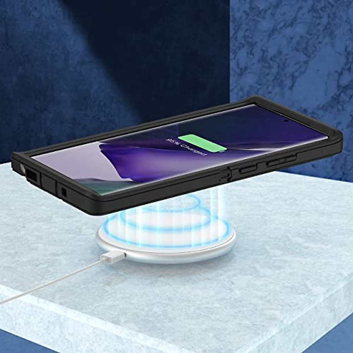 MXX Galaxy Note 20 Ultra Heavy Duty Protective Case with [3 Layers] Rugged Rubber Shockproof Protection Cover for Galaxy Note 20 Ultra (Black)