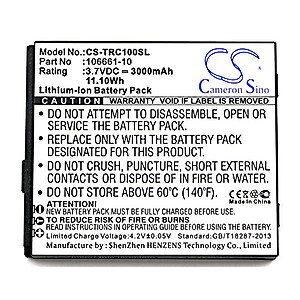 SHINEAR 3000mAh Battery Replacement for Trimble TDC100 Mapper 50 106661-20 106661-10 (3.7V)