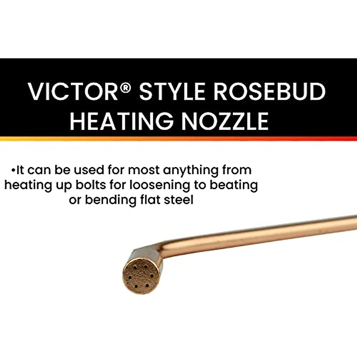 Hot Max 22088 Victor Style Medium Duty Rosebud Heating Nozzle for Oxy-Acetylene, 6, 6MFA-1