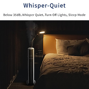 Ultrasonic Cool Mist Humidifier for Large Room Bedroom, Top Fill Humidifier(9L/2.38Gals) for Baby Adults, Smart & Remote Control, Last 40 Hours