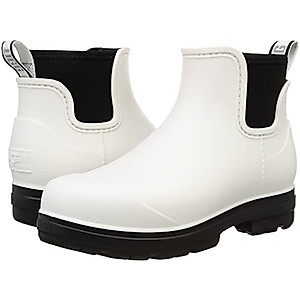 UGG Women's Droplet Rain Boot, White, 8