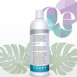 Organic Excellence All Natural Chemical-Free Shampoo | Non-Toxic, Sulfate-Free, Paraben-Free, Fragrance-Free for Men, Women, and Kids - Color-safe 16 fl oz (473 ml)