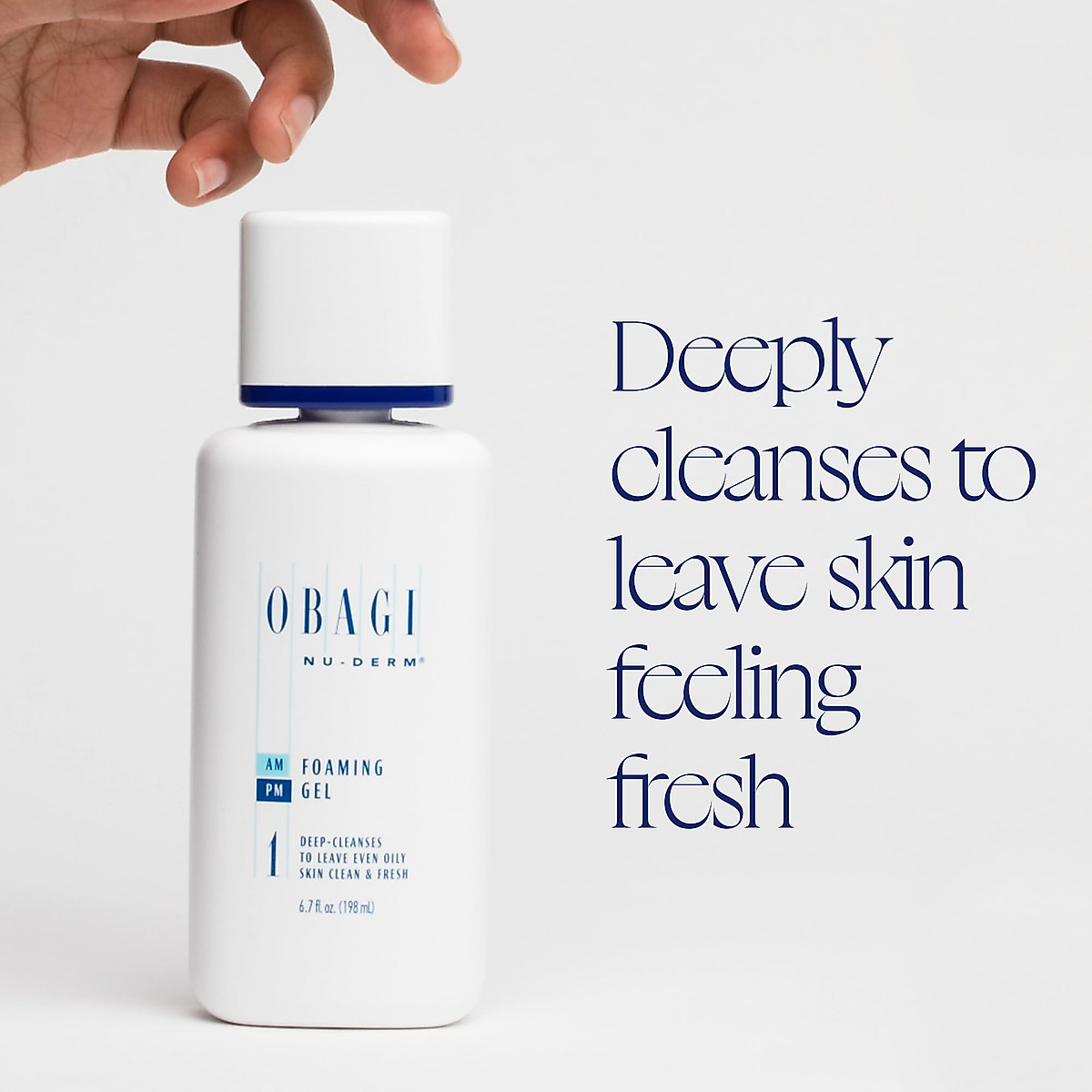 Obagi Nu-Derm Foaming Gel – Gel-Based Cleanser for Normal to Oily & Sensitive Skin – 6.7 oz