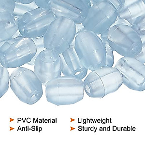 MECCANIXITY Kitchen Sink Rack Feet 4mm ID x 13mm OD PVC Sink Replacement Feet for Protective Sink Grid, Clear Pack of 40