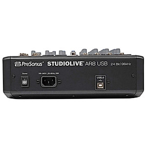 PreSonus StudioLive AR8 USB 8-Channel hybrid Performance and Recording Mixer
