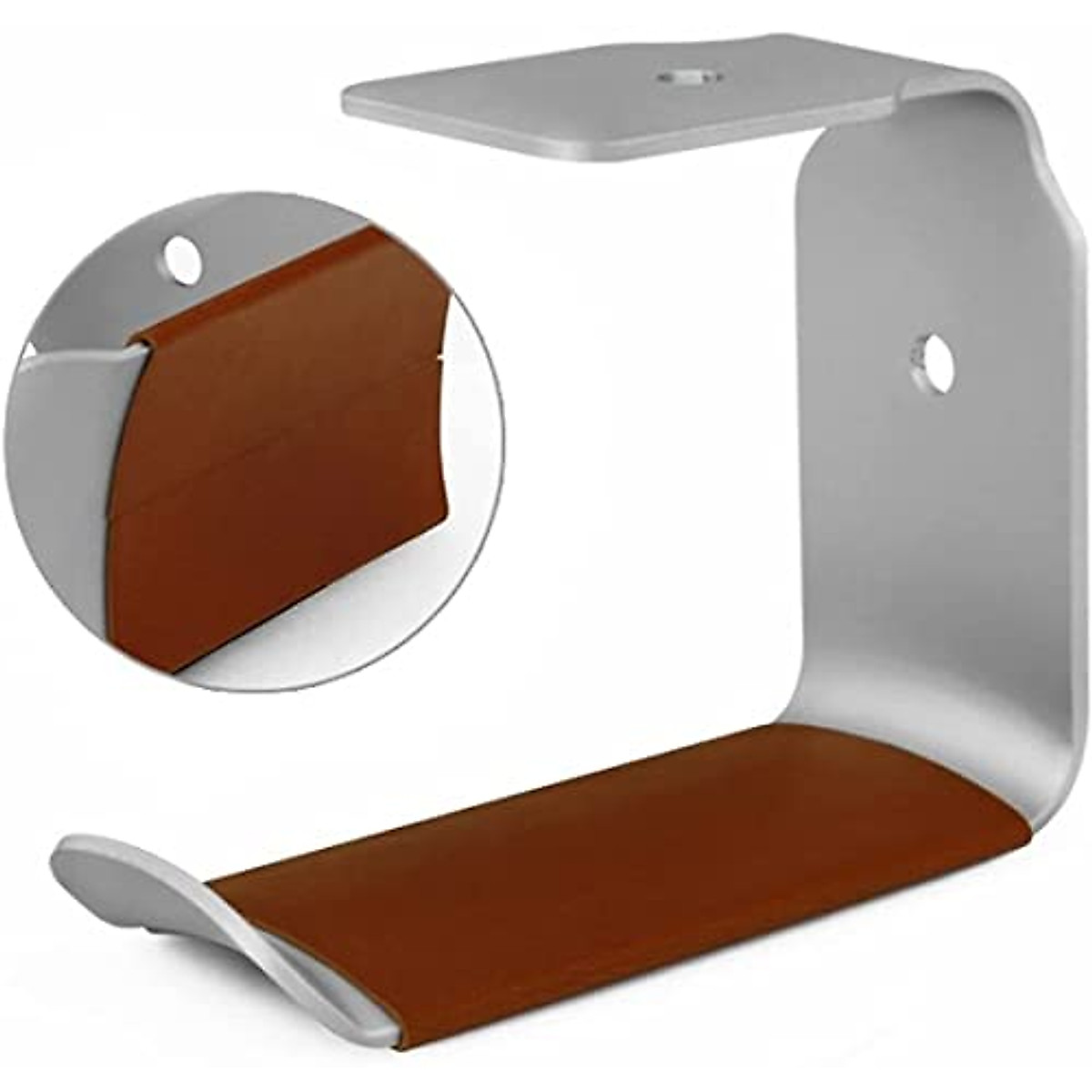 ANIIC Headset Stand Headphone Stand Hanger Wall Mount Headphone Hook Save Space Durable Aluminum Headset Stand Holder Headphone Stand (Color : Gris)