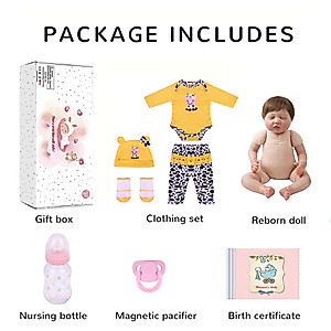 CHAREX Lifelike Reborn Baby Dolls Soft Body 22 Inch Realistic Newborn Doll Real Life Baby Dolls Gifts/Toys for Collection & Kids Age 3+