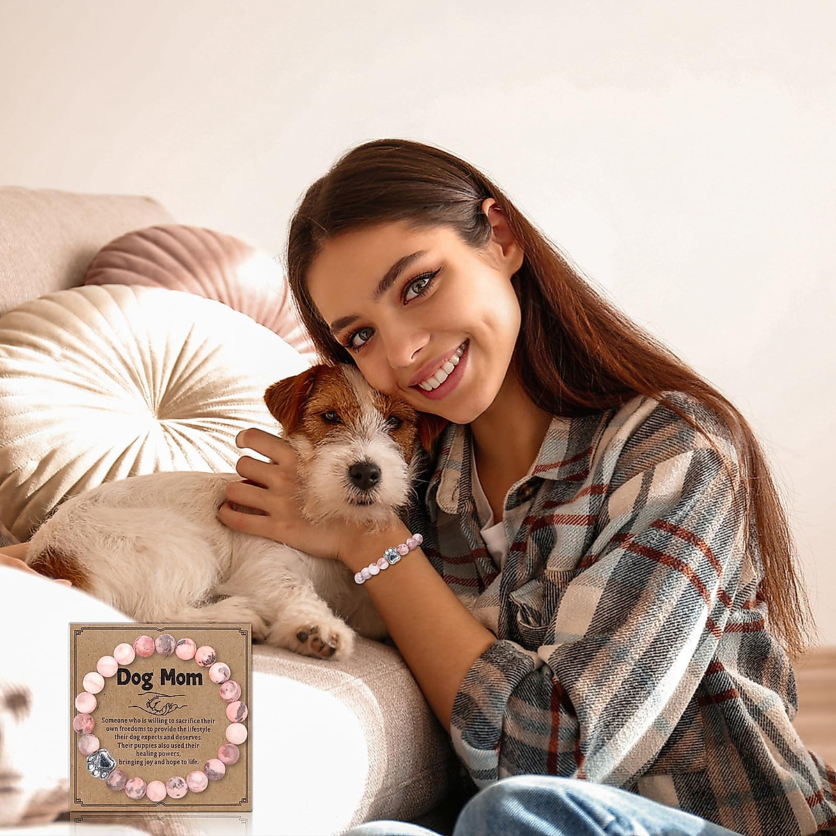 Dog Mom Gifts,Dog Lovers Gift for Women,Mothers Day,Christmas Gifts for Dog Mom with 20oz Wine Tumbler,Unique Birthday Gift for Dog Lovers