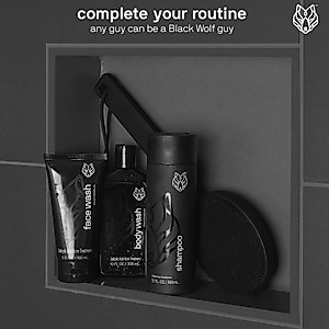 Black Wolf - Men’s Face Moisturizing Gel- 1.7 Fl Oz- Hyaluronic Acid and Aloe Vera Hydrate Your Skin and Leave It Feeling Smoother- Great for Oily Skin- Sulfate, & Cruelty Free, for Dry Skin